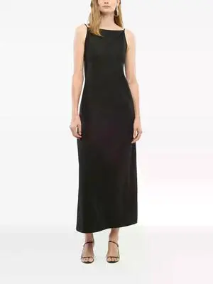 Another Tomorrow Square-neck Slip Dress