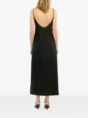 Another Tomorrow Square-neck Slip Dress
