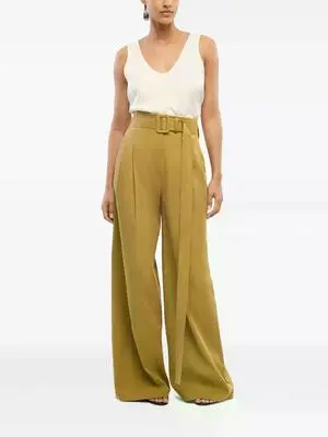 Another Tomorrow Pleated Trousers