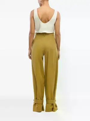 Another Tomorrow Pleated Trousers