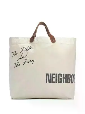 NEIGHBORHOOD Washed Canvas Tote Bag - Neutrals