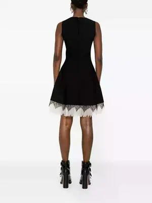 Alexander McQueen Cobweb-lace Mini Dress