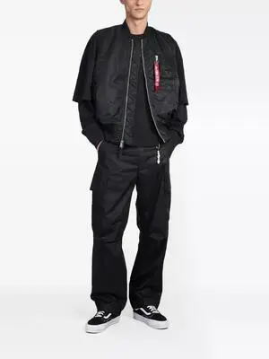 Alpha Industries Logo-strap Bomber Jacket