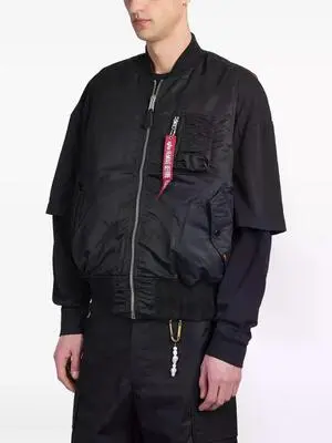 Alpha Industries Logo-strap Bomber Jacket