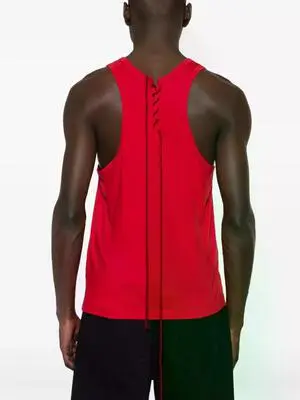 Yohji Yamamoto Lace-up Tank Top