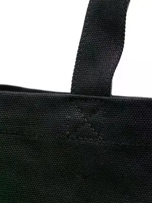 Polo Ralph Lauren Logo Embroidered Canvas Tote Bag - Black