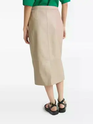 YVES SALOMON Leather Pencil Skirt