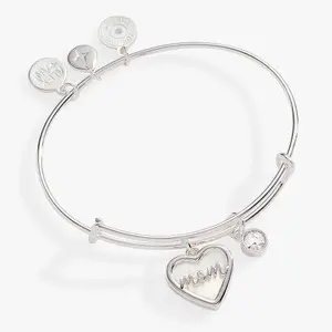 ALEX AND ANI Mom Bangle Bracelet - Silver