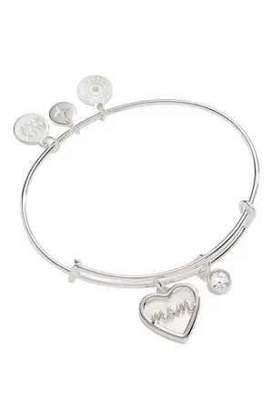 ALEX AND ANI Mom Bangle Bracelet - Silver