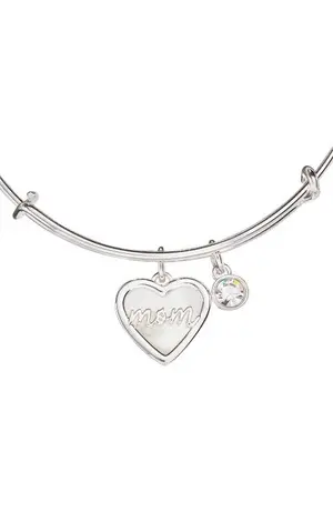 ALEX AND ANI Mom Bangle Bracelet - Silver