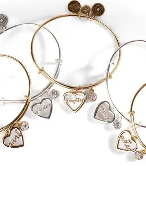 ALEX AND ANI Mom Bangle Bracelet - Silver