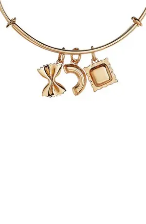 ALEX AND ANI Pasta Charm Bangle Bracelet