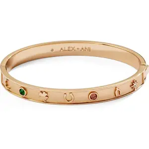 ALEX AND ANI Lucky Hinge Bangle Bracelet - Gold