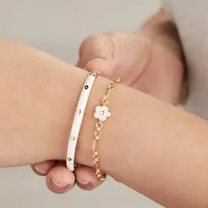 ALEX AND ANI Daisy Charm Chain Bracelet