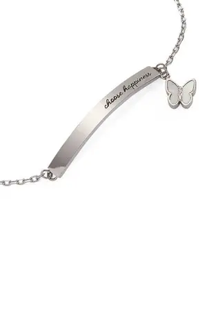 ALEX AND ANI Choose Happiness Bracelet - Silver
