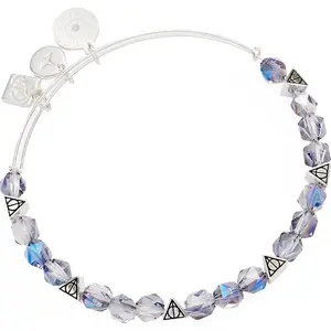 ALEX AND ANI Harry Potter™ Deathly Hallows Beaded Bangle Bracelet - Silver