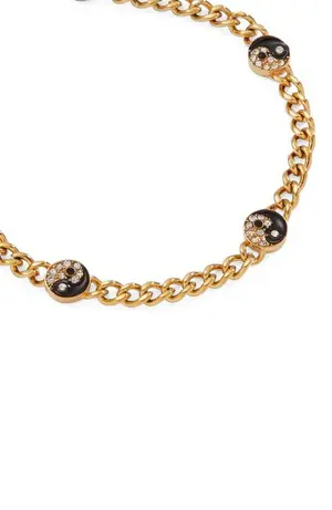 ALEX AND ANI Yin Yang Curb Chain Bracelet