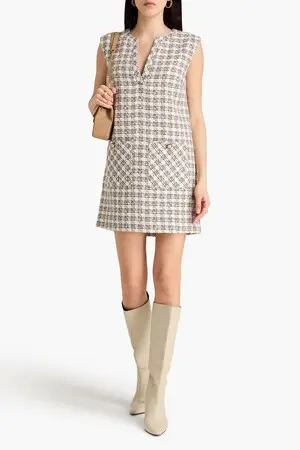 Veronica Beard Nomi Checked Mini Dress