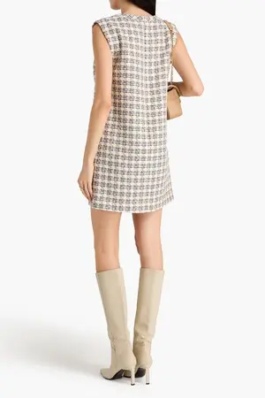 Veronica Beard Nomi Checked Mini Dress