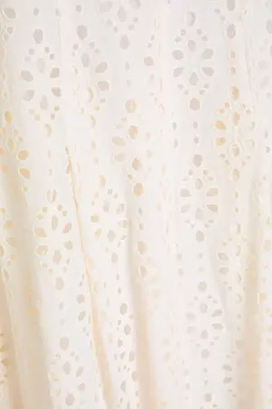 Veronica Beard Jolie Broderie Anglaise Midi Dress