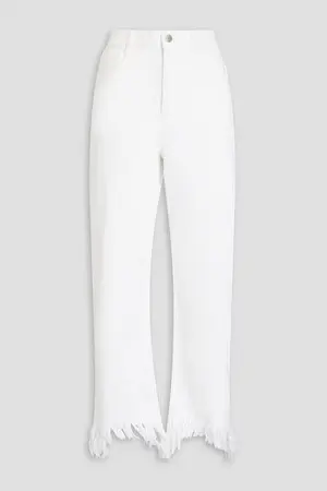 Maje High-rise Straight-leg Jeans - White