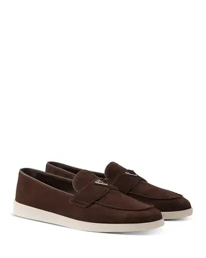 Prada Suede Loafers - Brown