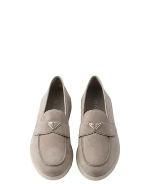 Prada Suede Loafers - Grey