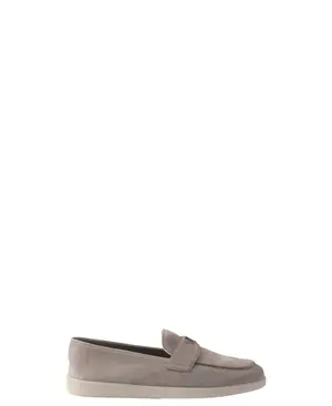 Prada Suede Loafers - Grey