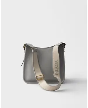 Prada Medium Leather Bag - Dark Grey