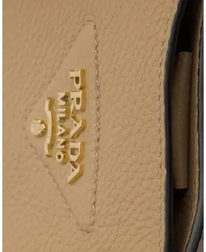 Prada Medium Leather Bag - Neutral