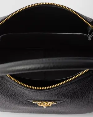 Prada Small Leather Handheld Bag - Black