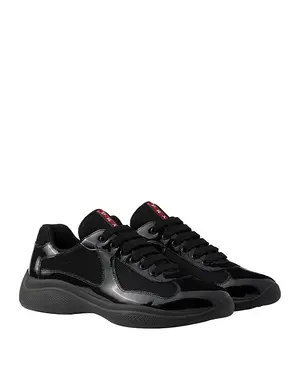 Prada Silver Tone Shoes For Men