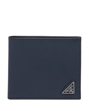 Prada Saffiano Leather Wallet Blue
