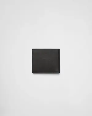 Prada Saffiano Leather Wallet - Charcoal