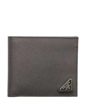 Prada Saffiano Leather Wallet Grey