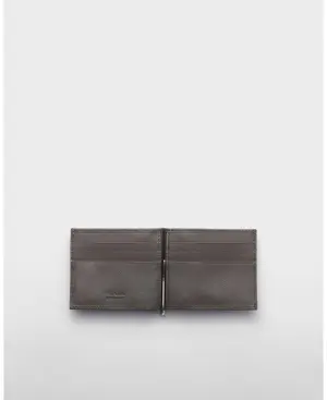 Prada Saffiano Leather Wallet - Grey