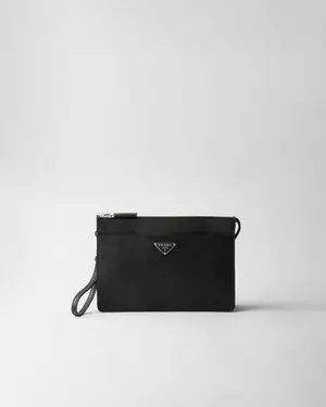 Prada Saffiano Leather Pouch - Black