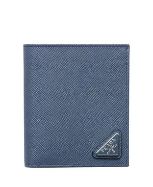 Prada Saffiano Leather Wallet Blue