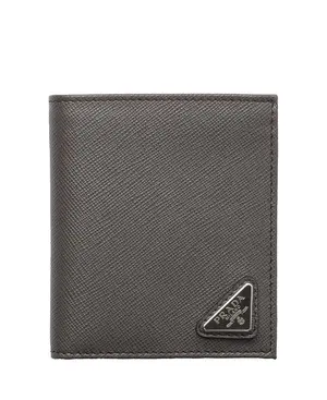 Prada Saffiano Leather Wallet Grey