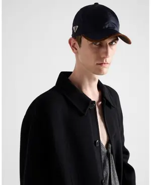 Prada Re-nylon Baseball Cap - Blue