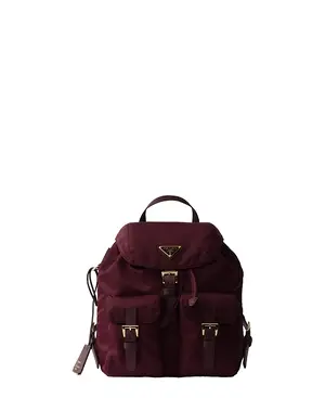 Prada Small Re-nylon Backpack - Burgundy