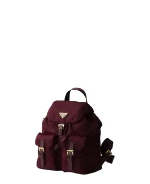 Prada Small Re-nylon Backpack - Burgundy