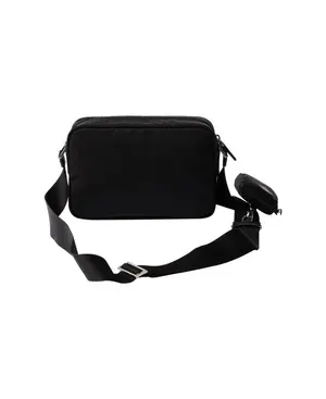 Prada Re-nylon Shoulder Bag With Detachable Pouch - Black
