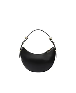 Prada Arque Small Leather Shoulder Bag - Black