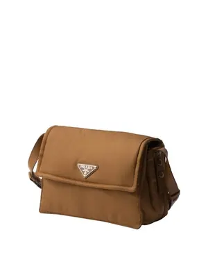 Prada Traveller Medium Padded Re-nylon Bag - Brown