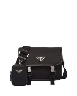 Prada Re-nylon And Saffiano Leather Shoulder Bag