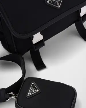 Prada Re-nylon And Saffiano Leather Shoulder Bag