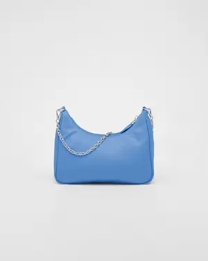 Prada Re-edition 2005 Re-nylon Bag With Saffiano Mini Bag - Light Blue