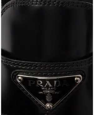 Prada Brushed Leather Loafers