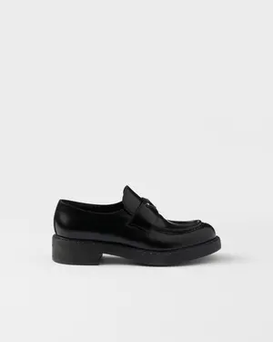Prada Brushed Leather Loafers